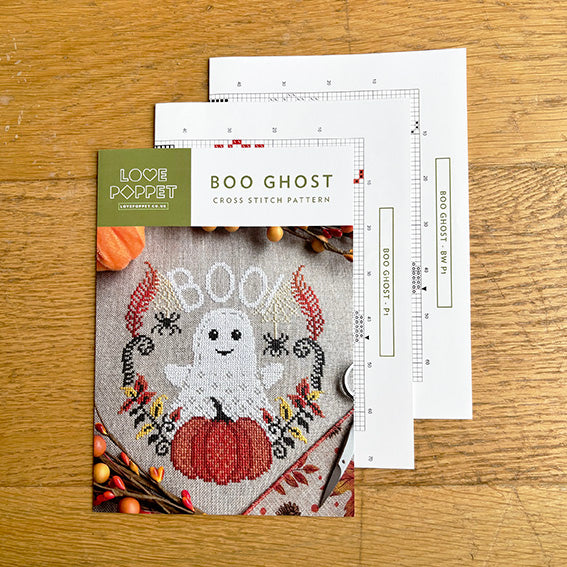 Boo Ghost - Printed Chart – love poppet